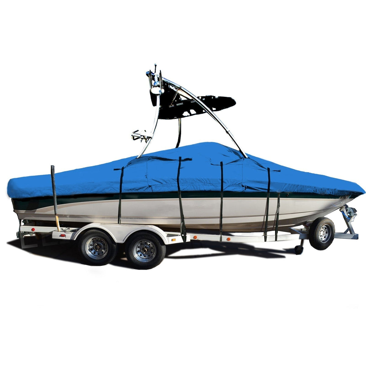 Premium 600D Waterproof Boat Covers for Runabouts Boat with Ski ...